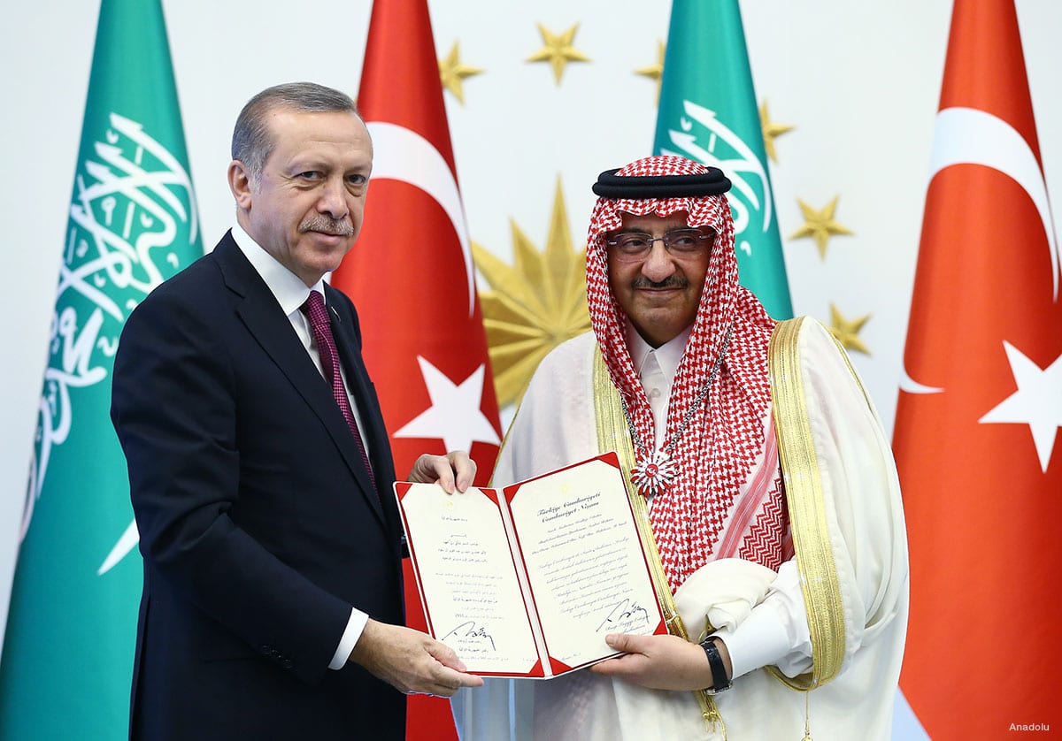 Erdogan receives Saudi crown prince in Ankara – Middle East Monitor