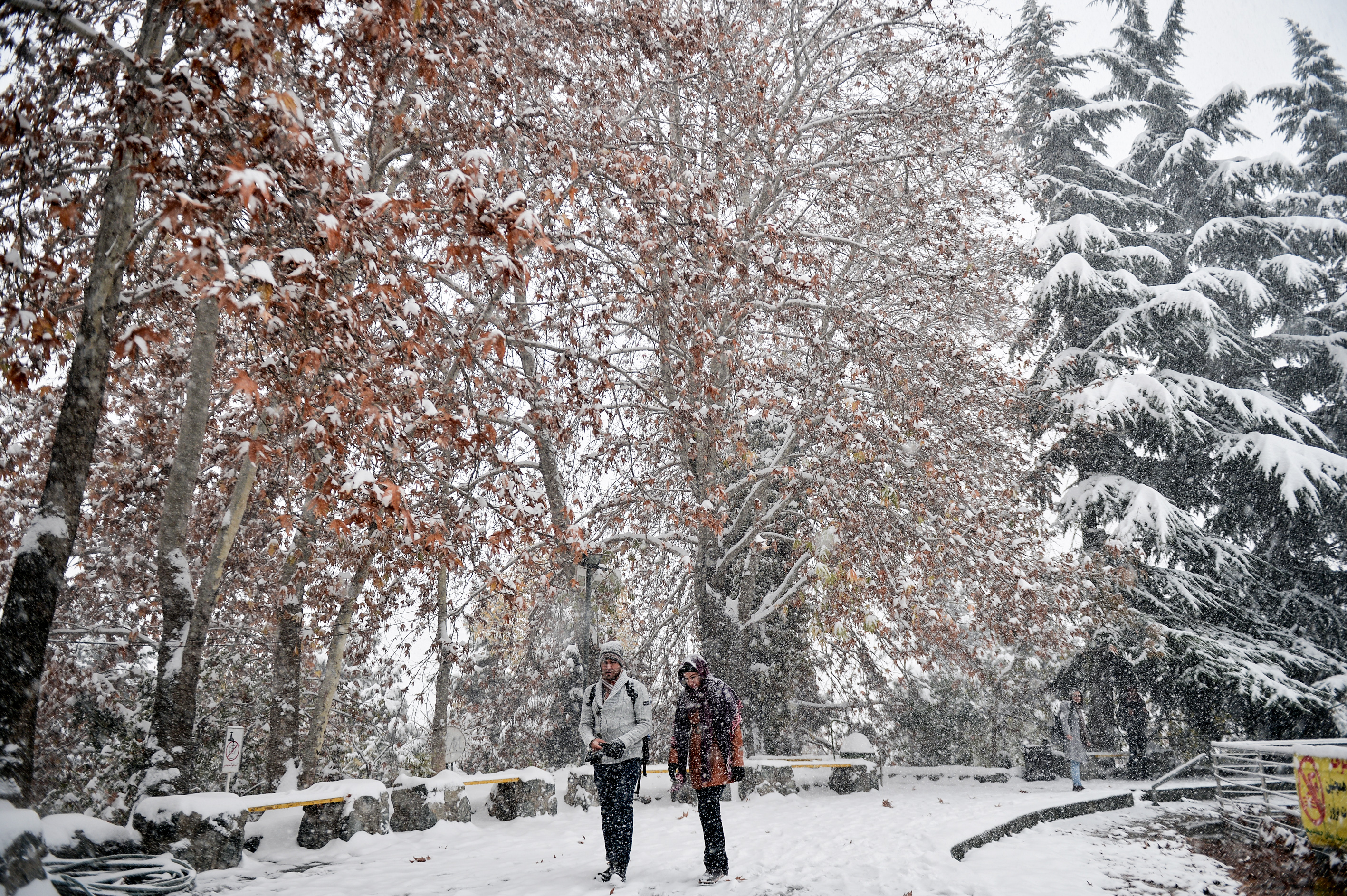 Snowfall in Tehran – Middle East Monitor
