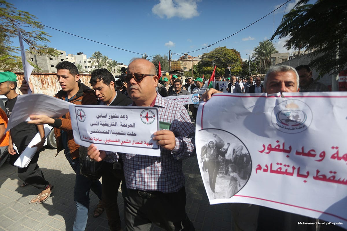 Demonstrations mark 99 years since Balfour Declaration – altahrir, news ...