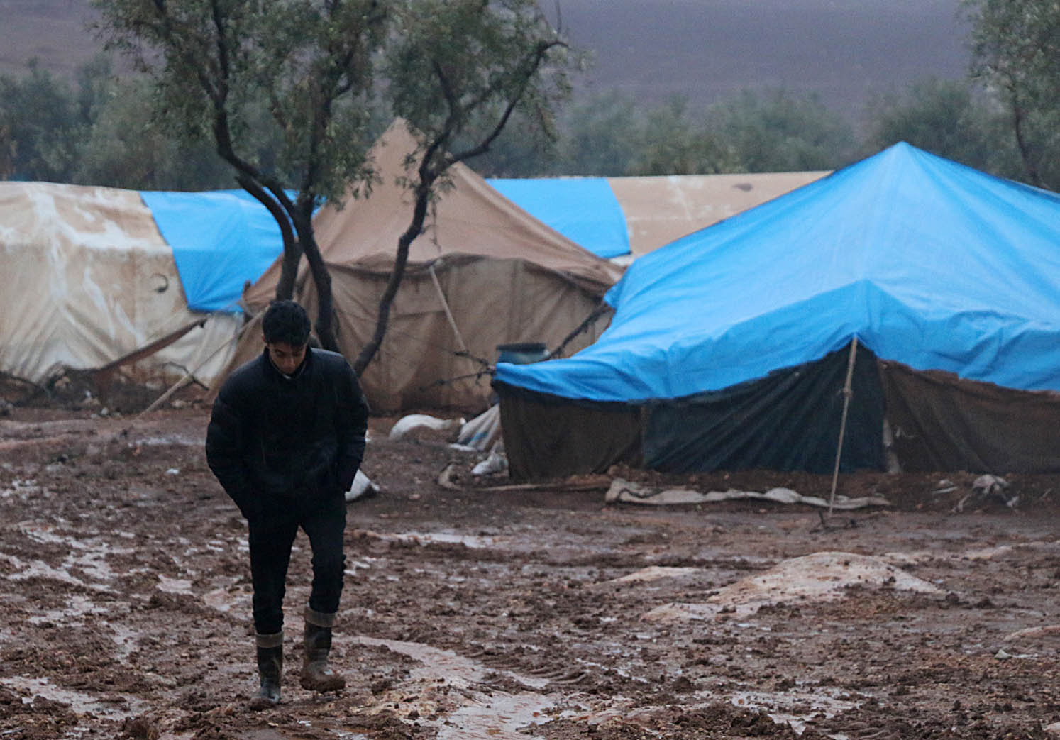 Torrential rains in Syria’s Idlib – Middle East Monitor