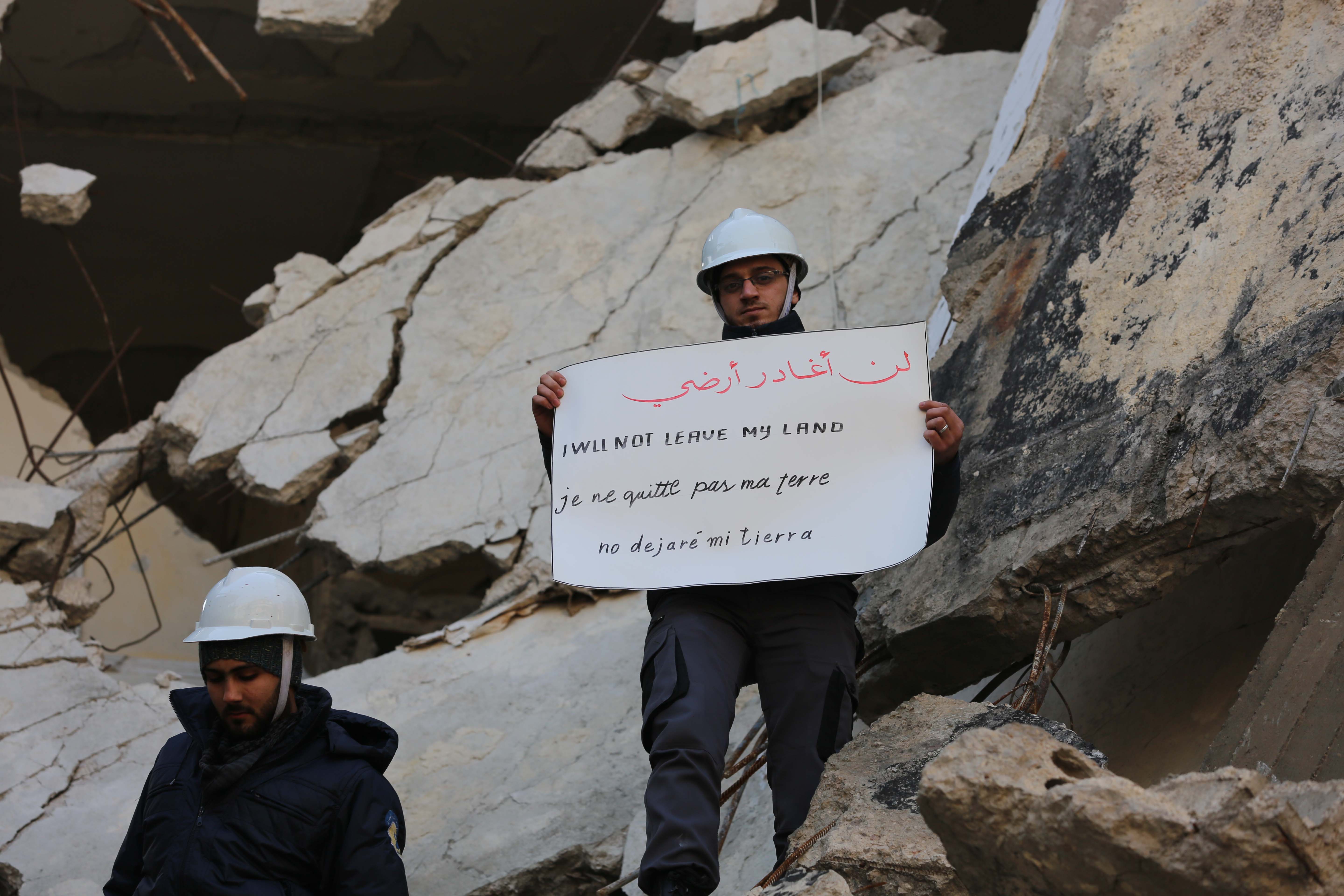 Protest in Damascus against Assad regime and Russian forces’ attacks on ...