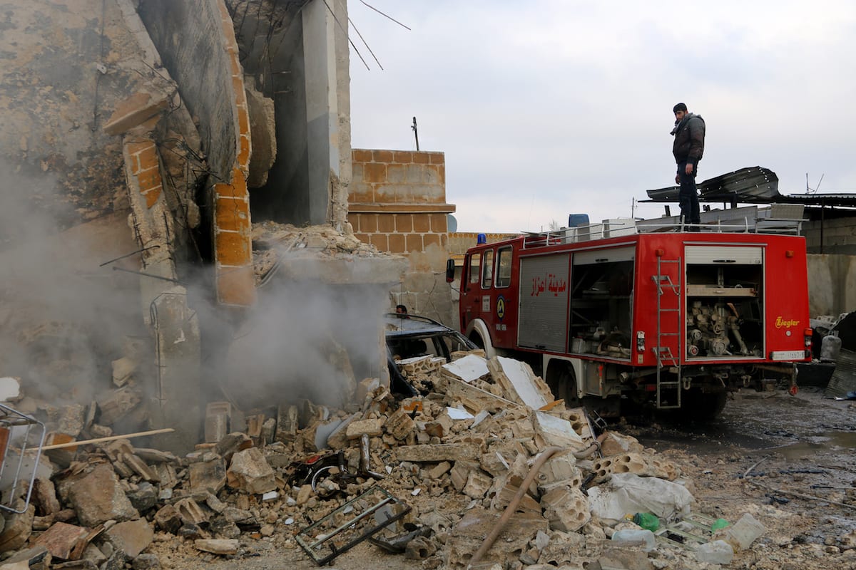 Aftermath of bomb blast in Aleppo – Middle East Monitor