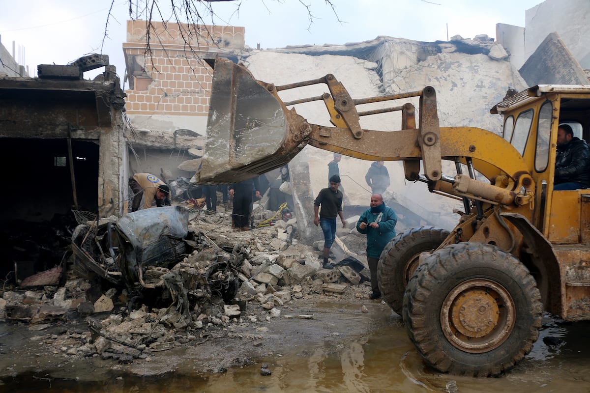 Aftermath of bomb blast in Aleppo – Middle East Monitor