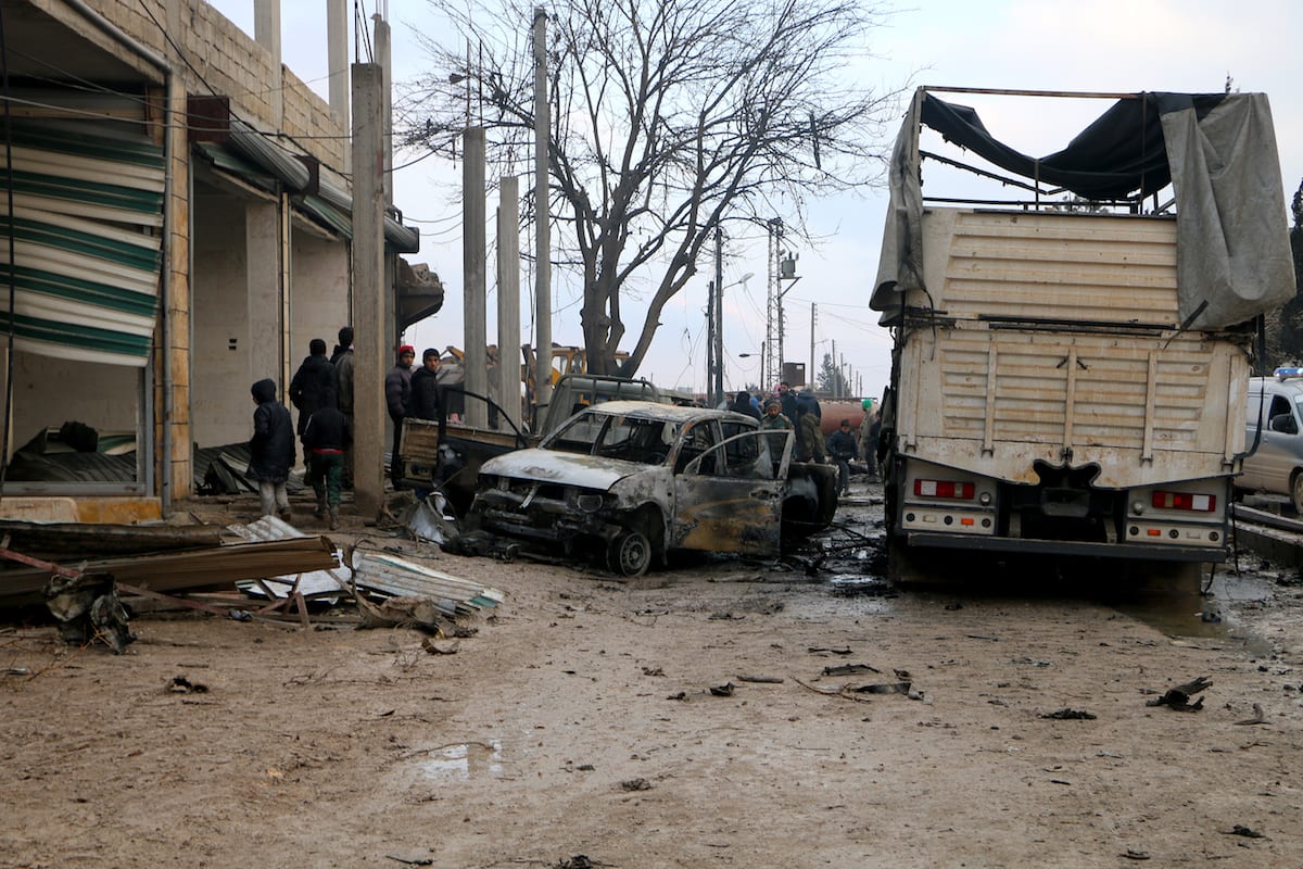 Aftermath of bomb blast in Aleppo – Middle East Monitor