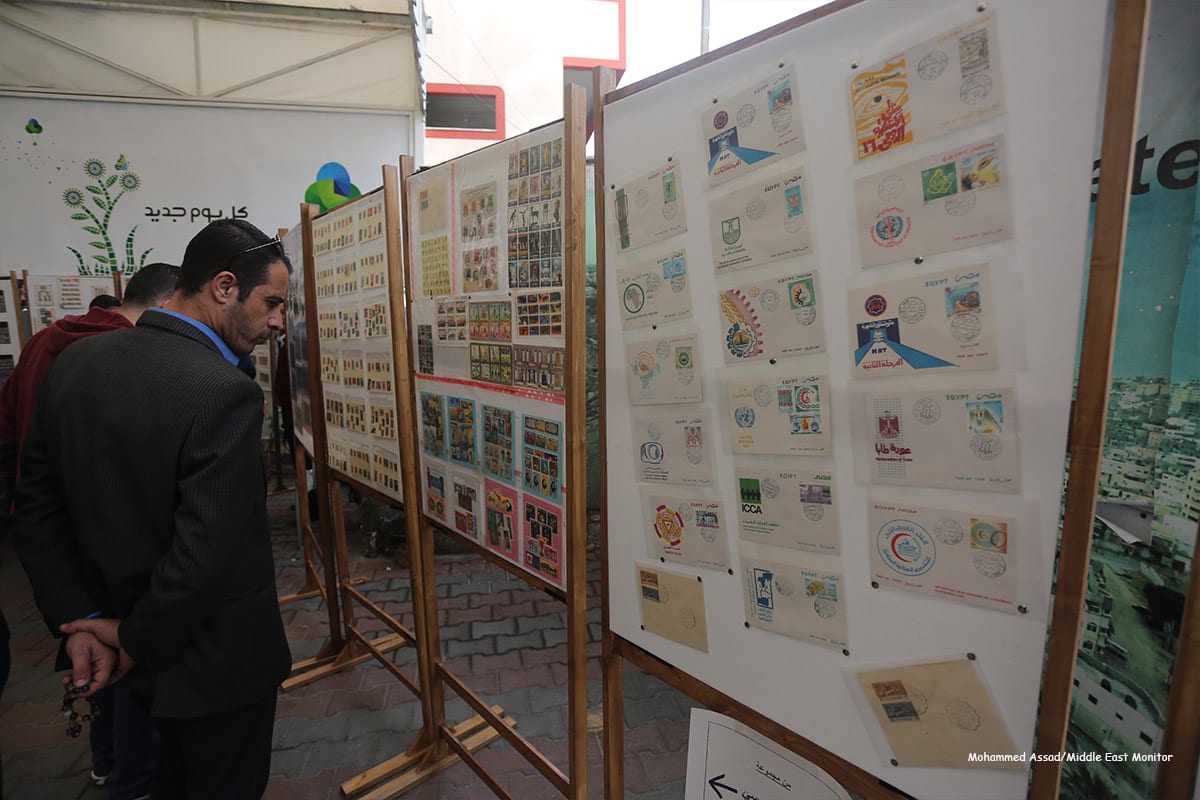 Palestinian postage stamps and currency exhibition in Gaza – Middle ...