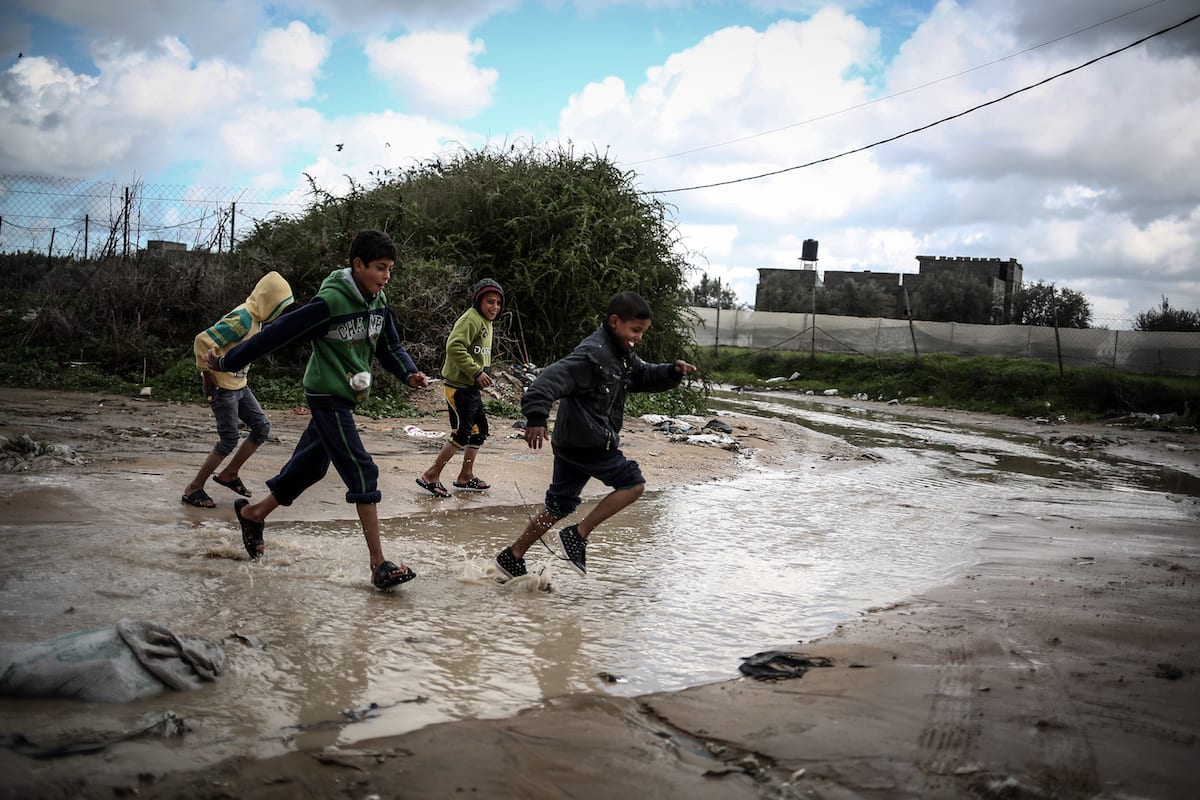 Heavy rain then a rainbow, in Gaza – Middle East Monitor