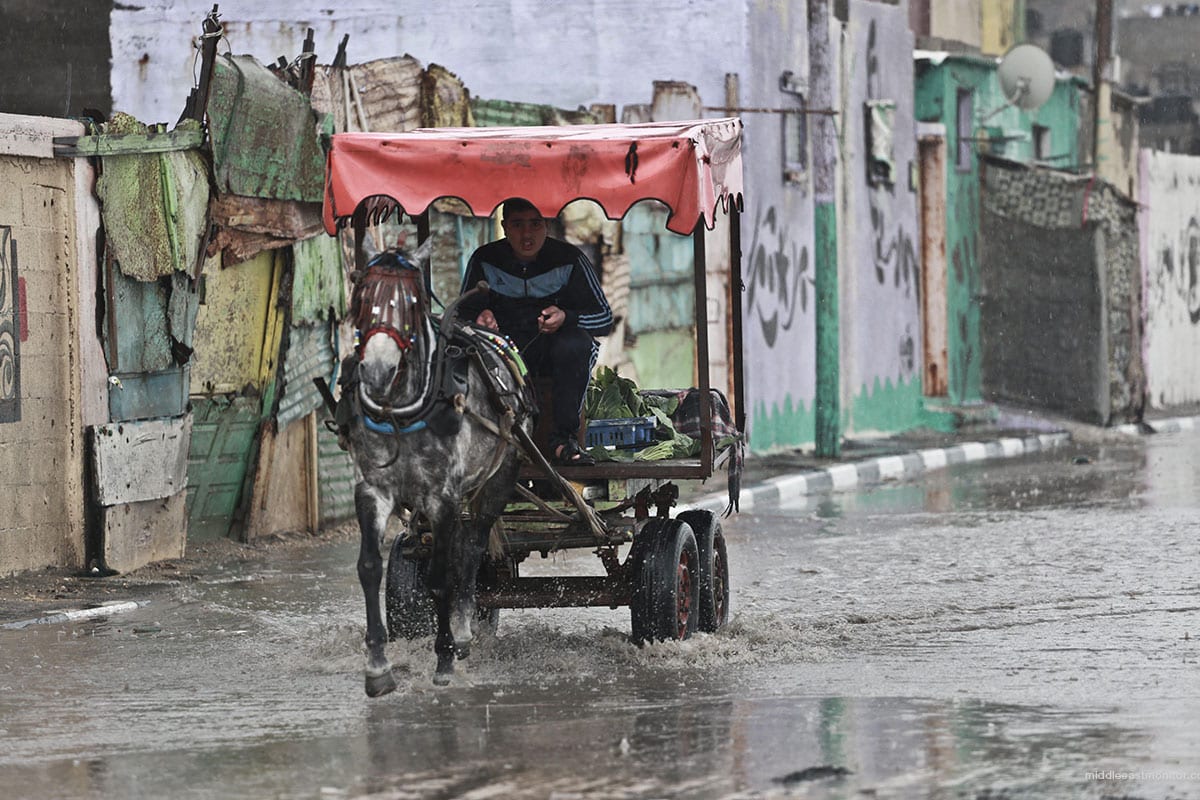 Palestinians evacuate homes as heavy rains flood Gaza – Middle East Monitor