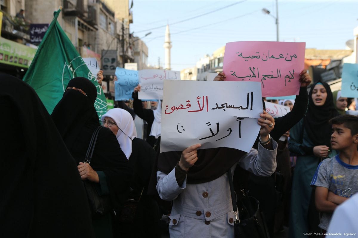 Protest in solidarity with Al-Aqsa Mosque in Jordan – Middle East Monitor