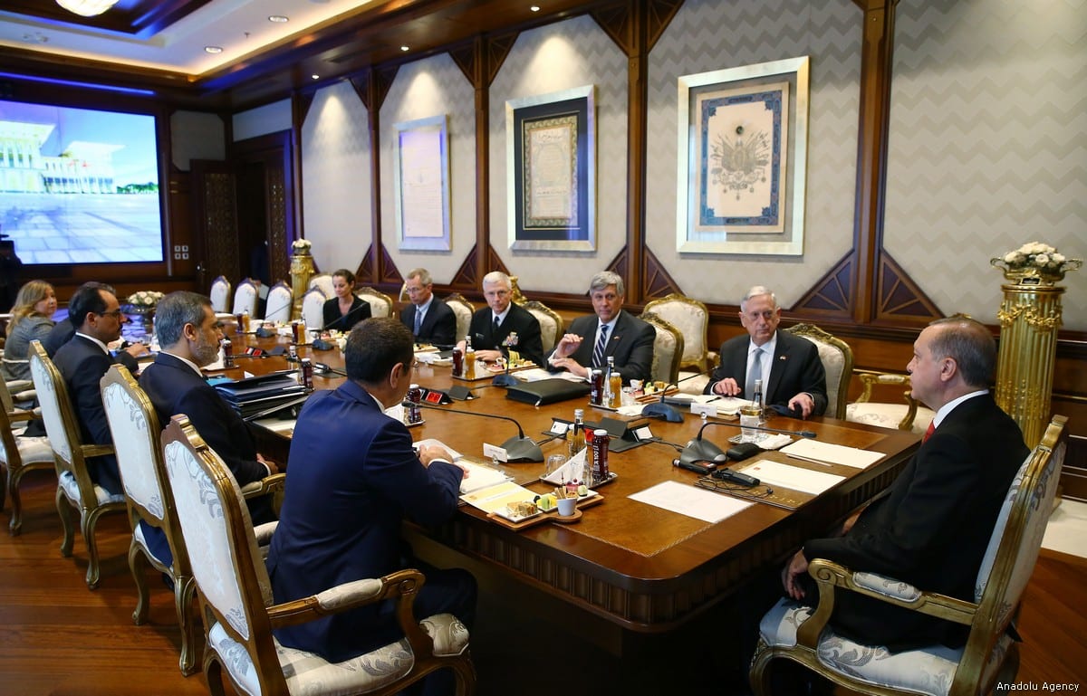 Turkish President Erdogan receives US Secretary of Defence Mattis ...
