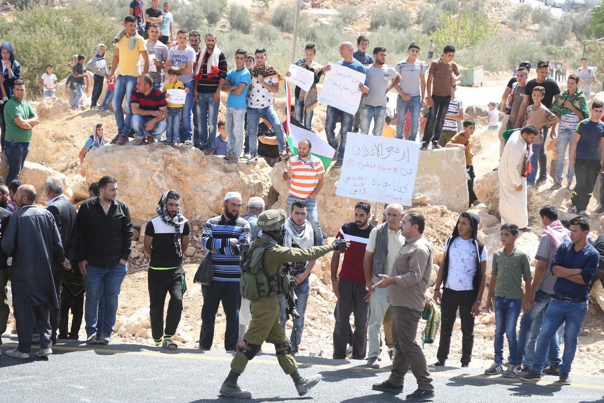 Protest in West Bank – Middle East Monitor