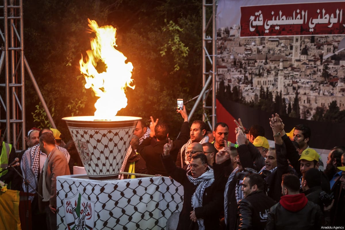 Fatah lights 53rd anniversary torch in Gaza – Middle East Monitor