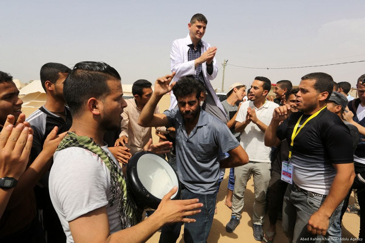 Palestinian wedding at Gaza-Israel border – Middle East Monitor