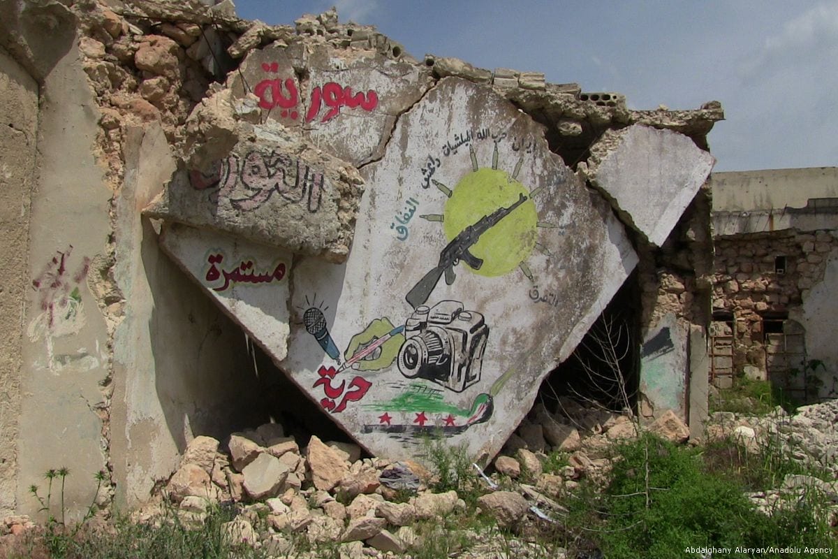 Syrian graffiti artist: Turning damaged buildings into art – Middle ...