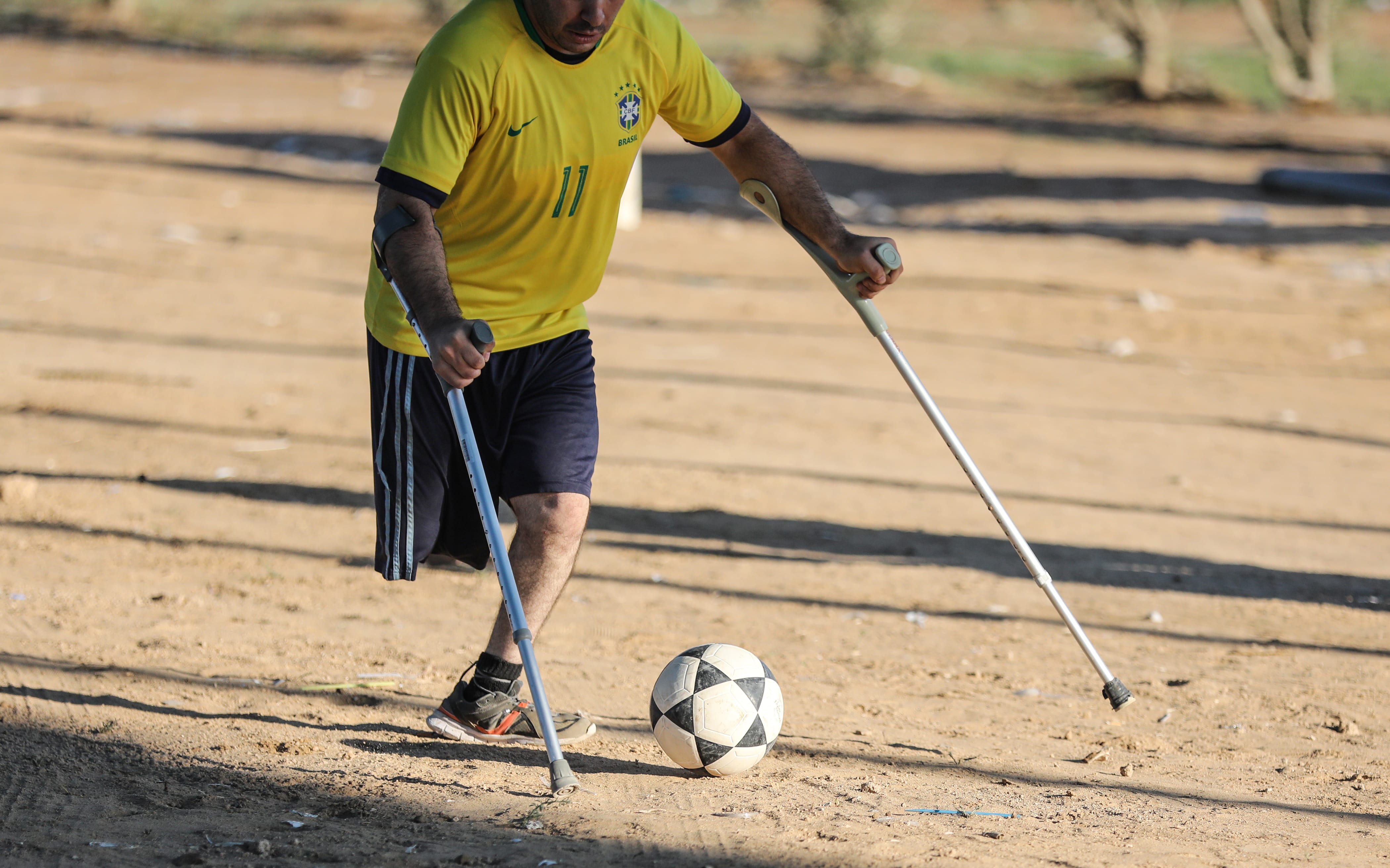 Disabled Palestinian football players – Middle East Monitor