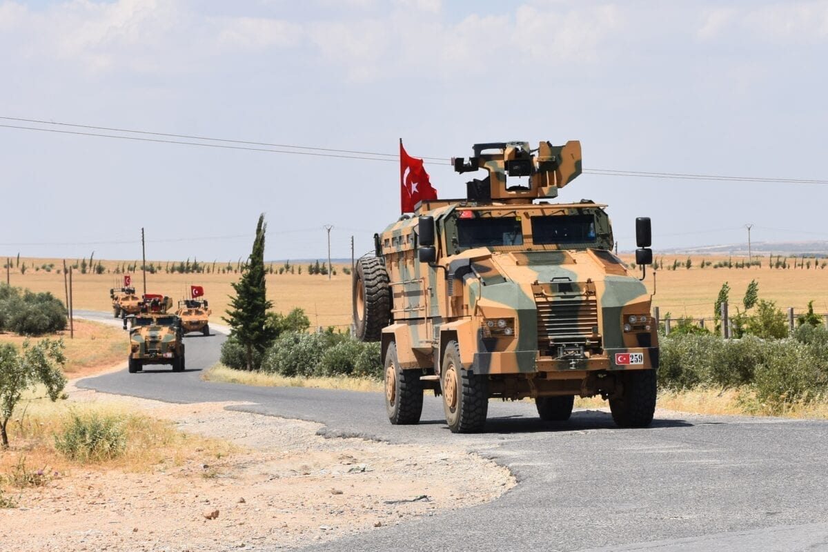 Turkish forces bombarded Syrian Kurdish YPG militia positions east of ...