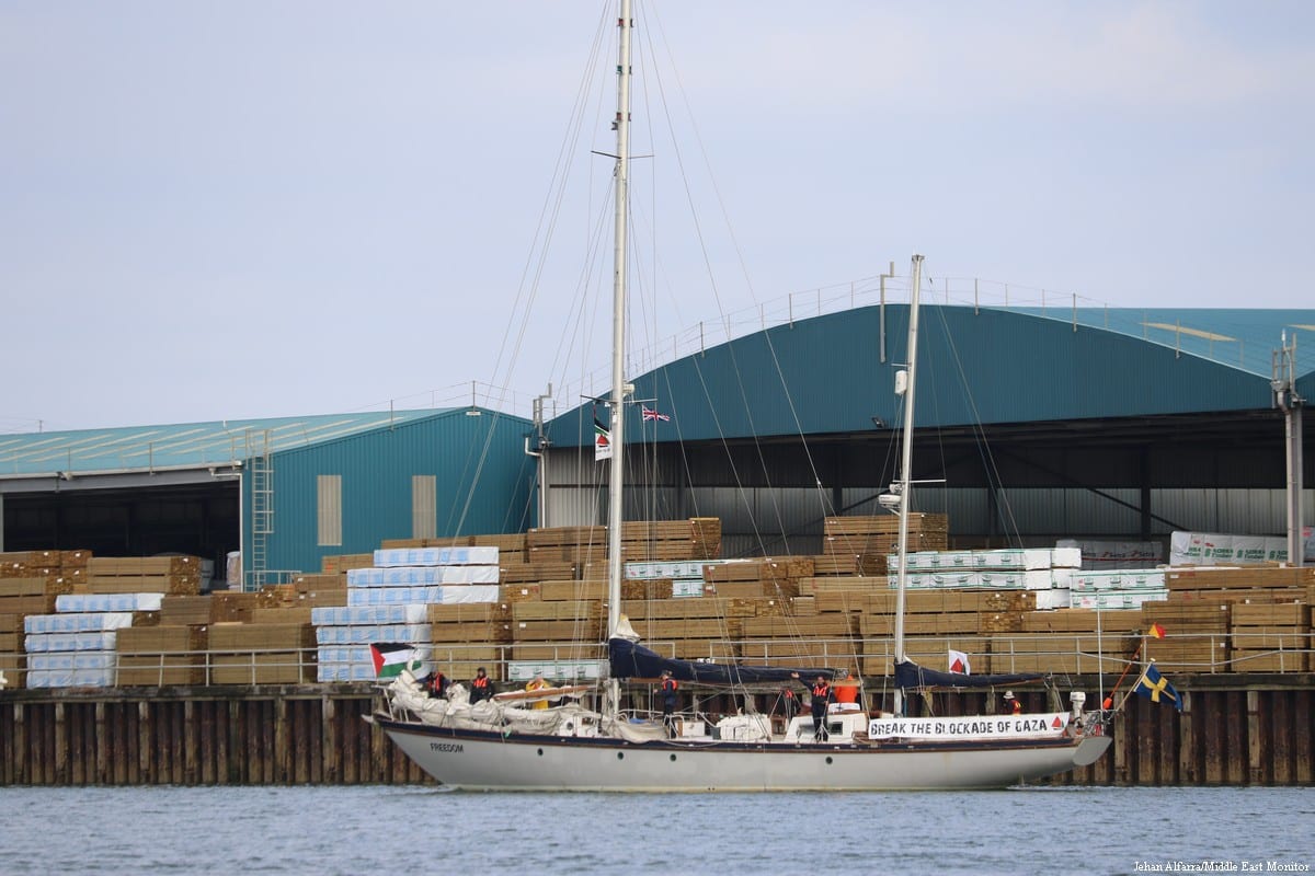 Freedom flotilla boat arrives in UK – Middle East Monitor