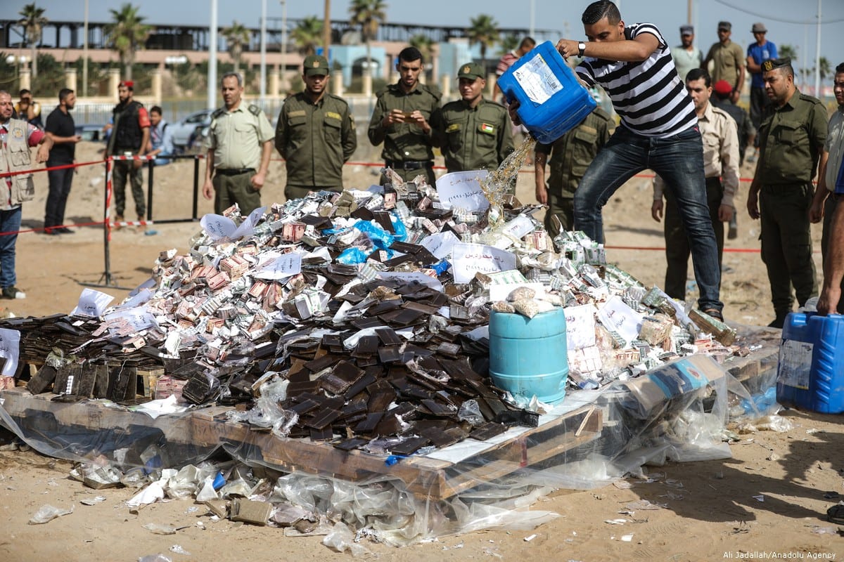 Palestinian security in Gaza destroys drugs worth $1m – Middle East Monitor