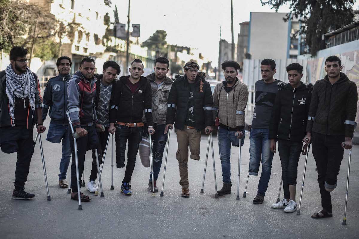 Handicapped Palestinians’ demonstration in Gaza – Middle East Monitor