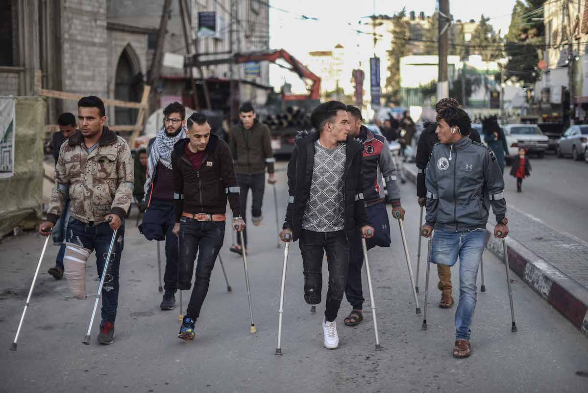 Handicapped Palestinians’ demonstration in Gaza – Middle East Monitor