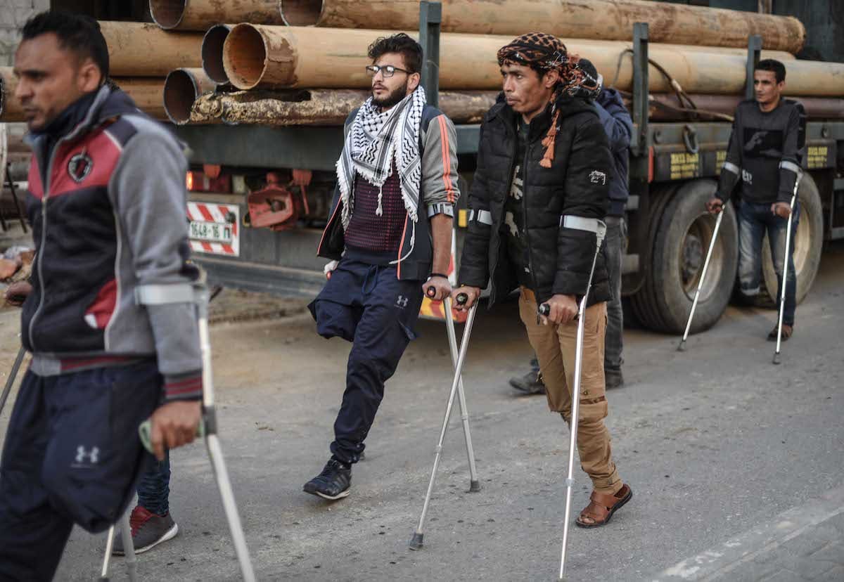 Handicapped Palestinians’ demonstration in Gaza – Middle East Monitor