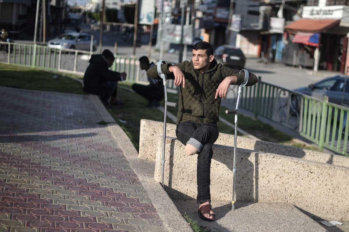 Handicapped Palestinians’ demonstration in Gaza – Middle East Monitor