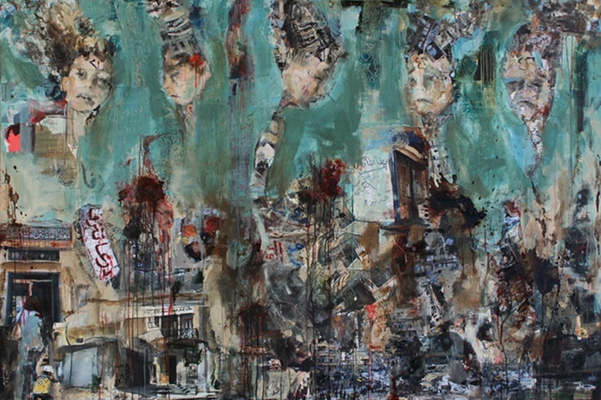 How a Syrian artist is making art from the horrors of war – Middle East ...