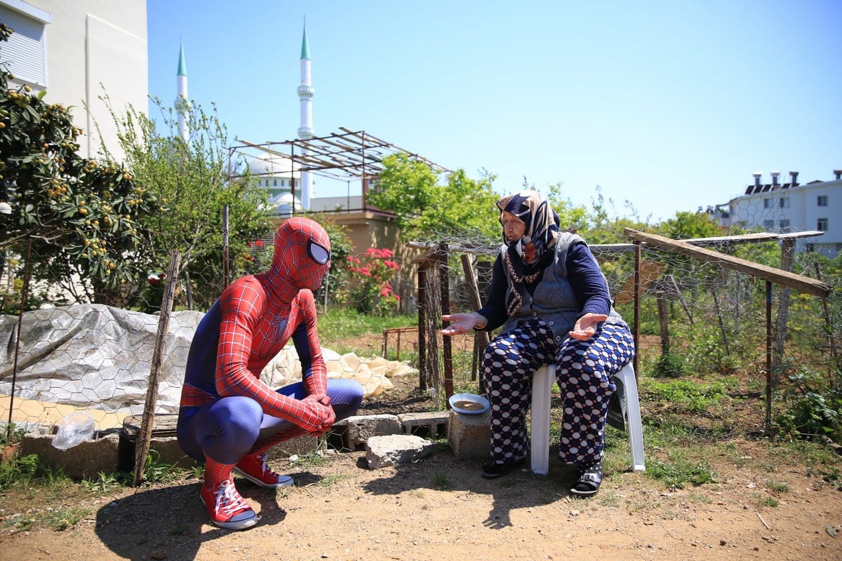 Turkey’s Spiderman comes to the rescue of those in lockdown – Middle ...