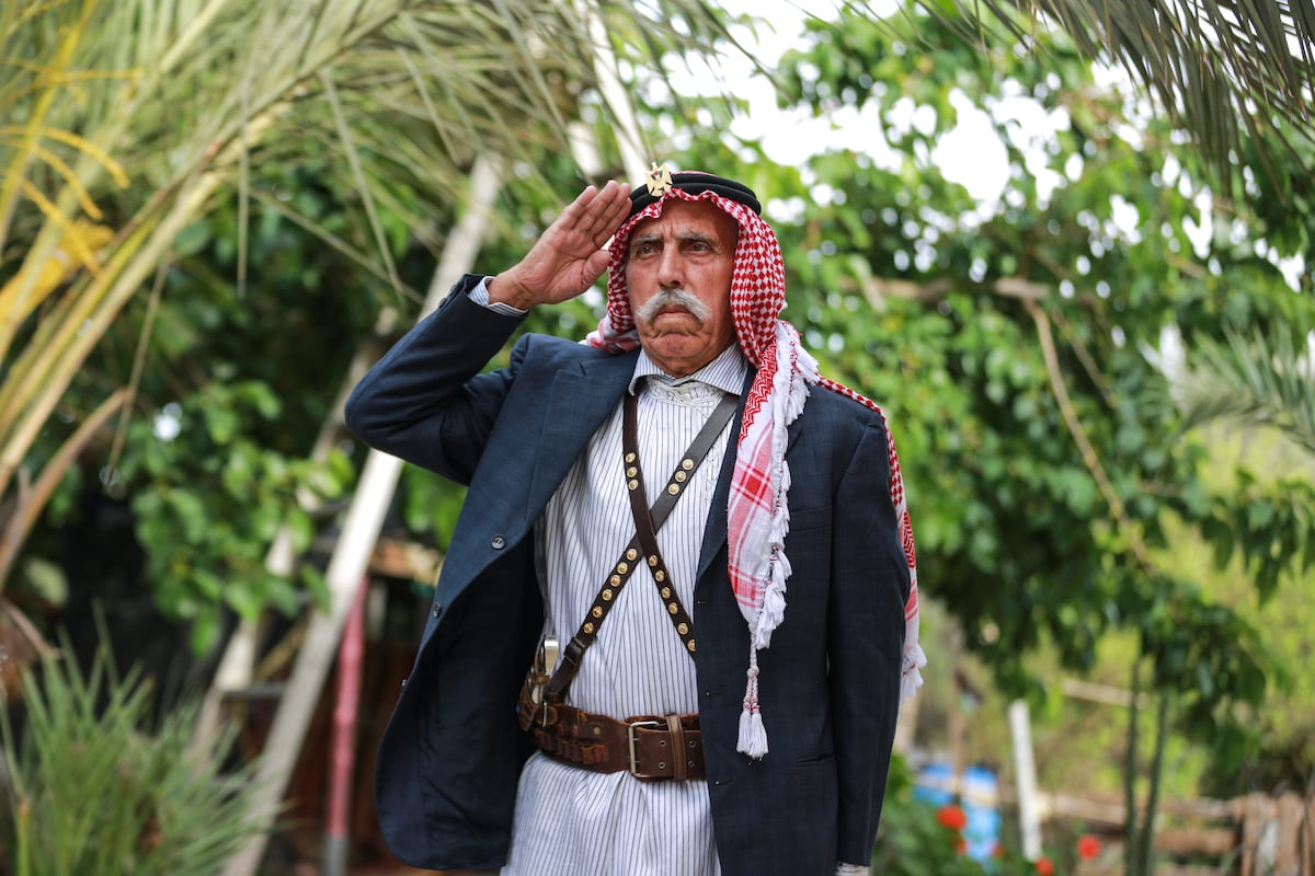 GAZA CITY, GAZA – MAY 12: Palestinian Mahmud Ebu Diyb (81), who ...