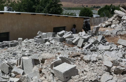 NABLUS, WEST BANK – MAY 27: Rubbles of a house is seen after demolished ... NABLUS, WEST BANK – MAY 27: Rubbles of a house is seen after demolished ...