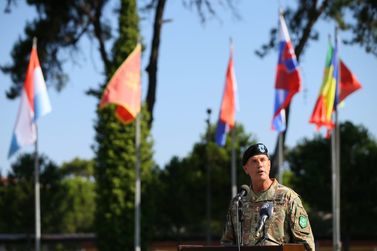 IZMIR, TURKEY – AUGUST 04: Lieutenant General John C. Thomson makes a ...