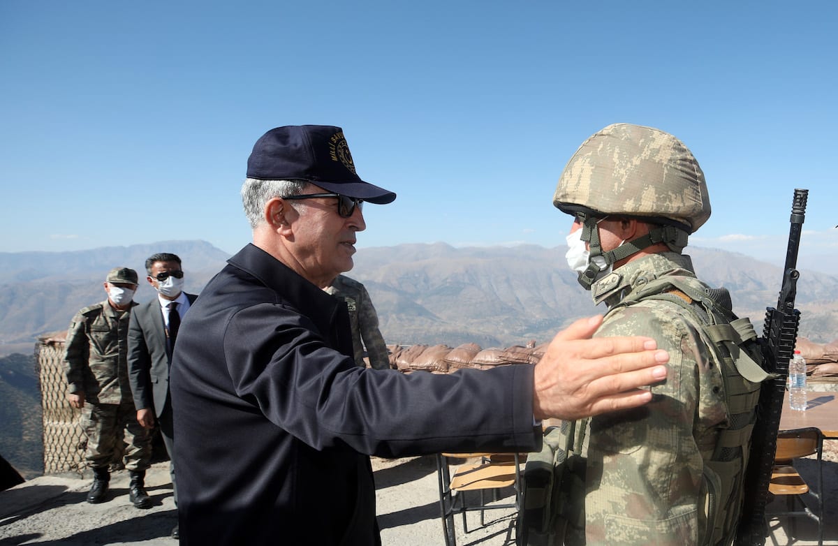 SIRNAK, TURKEY – AUGUST 9: Turkish National Defense Minister Hulusi ...