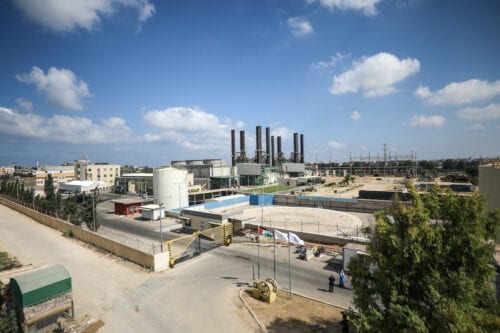 GAZA STRIP, GAZA – AUGUST 18: A view of Gaza Strip’s sole power plant ...