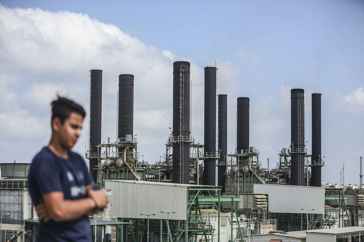 GAZA STRIP, GAZA – AUGUST 18: A view of Gaza Strip’s sole power plant ...