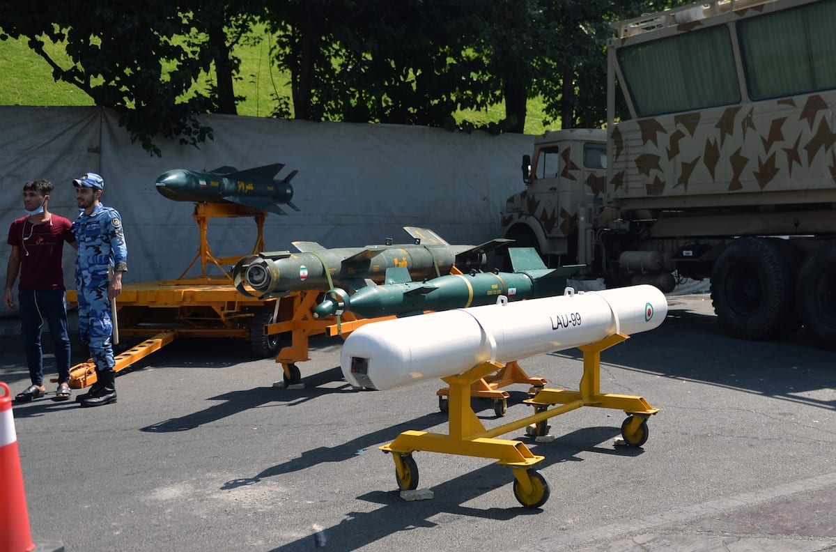TEHRAN, IRAN – SEPTEMBER 21: A view from the Holy Defense Museum, built ...