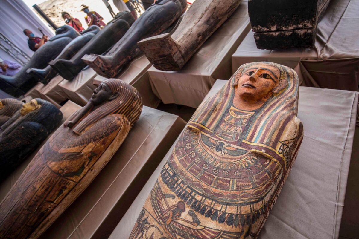 Egypt unveils 59 ancient coffins in major archaeological discovery ...