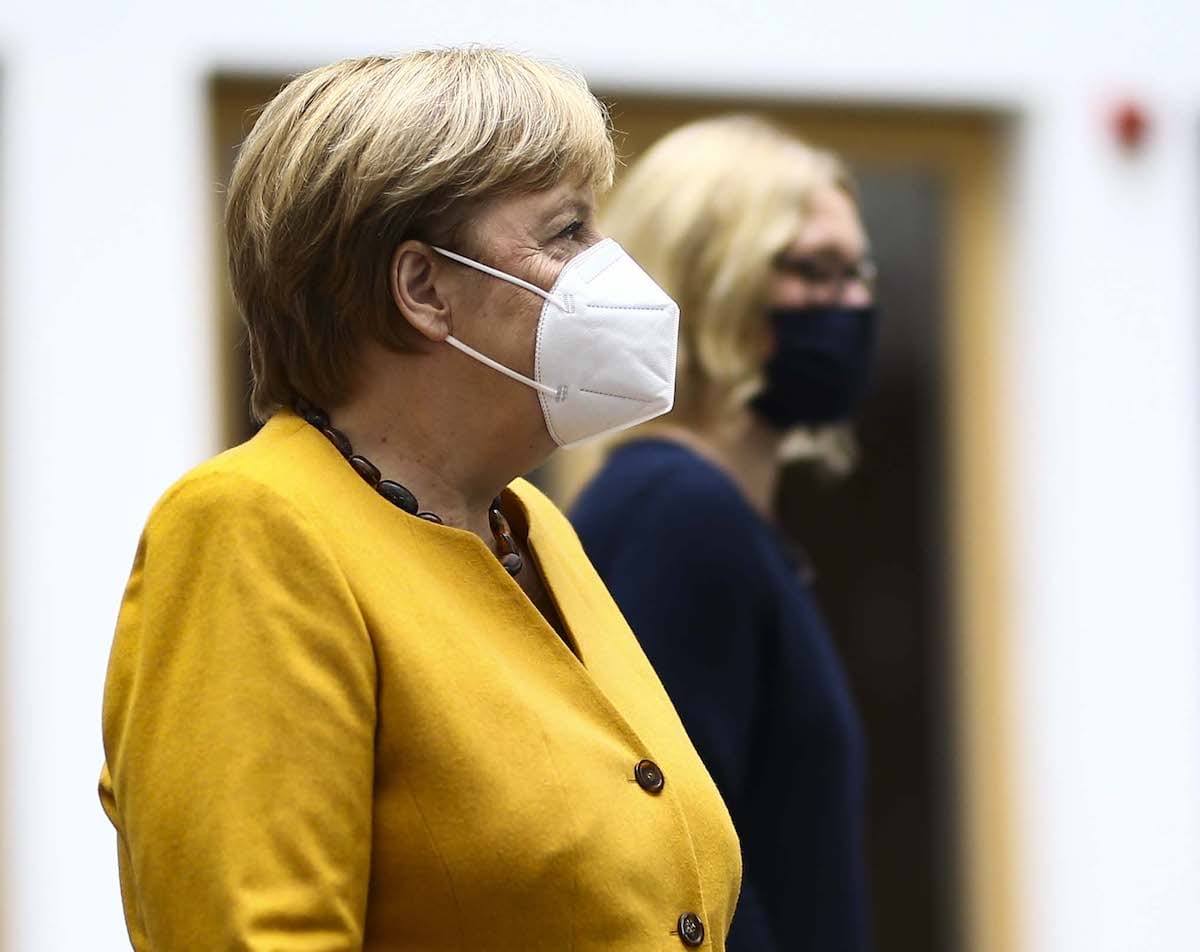 BERLIN, GERMANY – NOVEMBER 2: German Chancellor Angela Merkel, with her ...