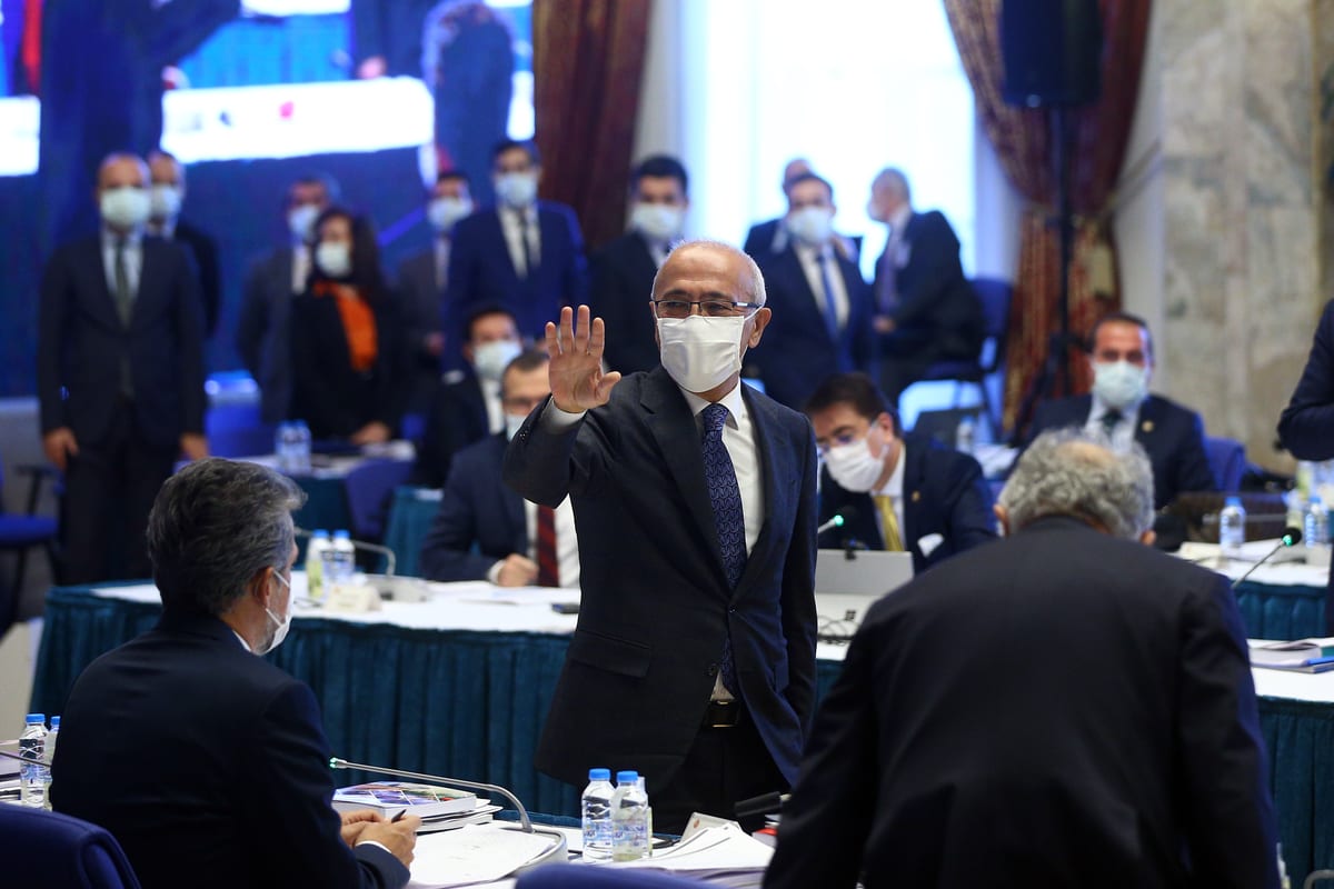 Newly appointed Turkish Treasury and Finance Minister Lutfi Elvan ...