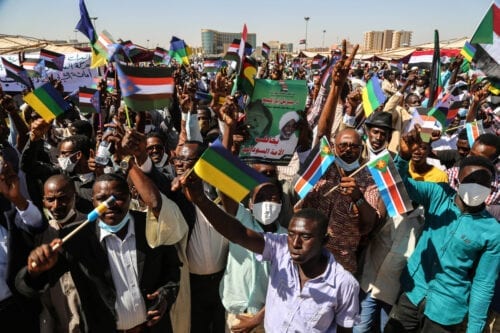 Celebration in Sudan for receiving peace leaders from Juba – Middle ...