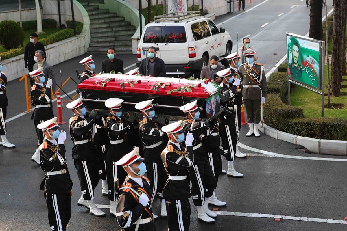 Funeral Ceremony Of Iranian Nuclear Scientist Mohsen Fakhrizadeh Mahabadi Middle East Monitor