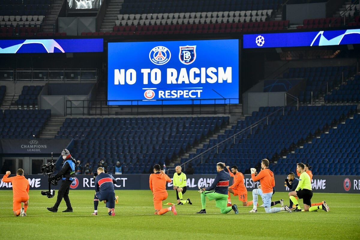 Soccer-PSG and Istanbul Basaksehir players wear ‘no to racism’ t-shirts ...