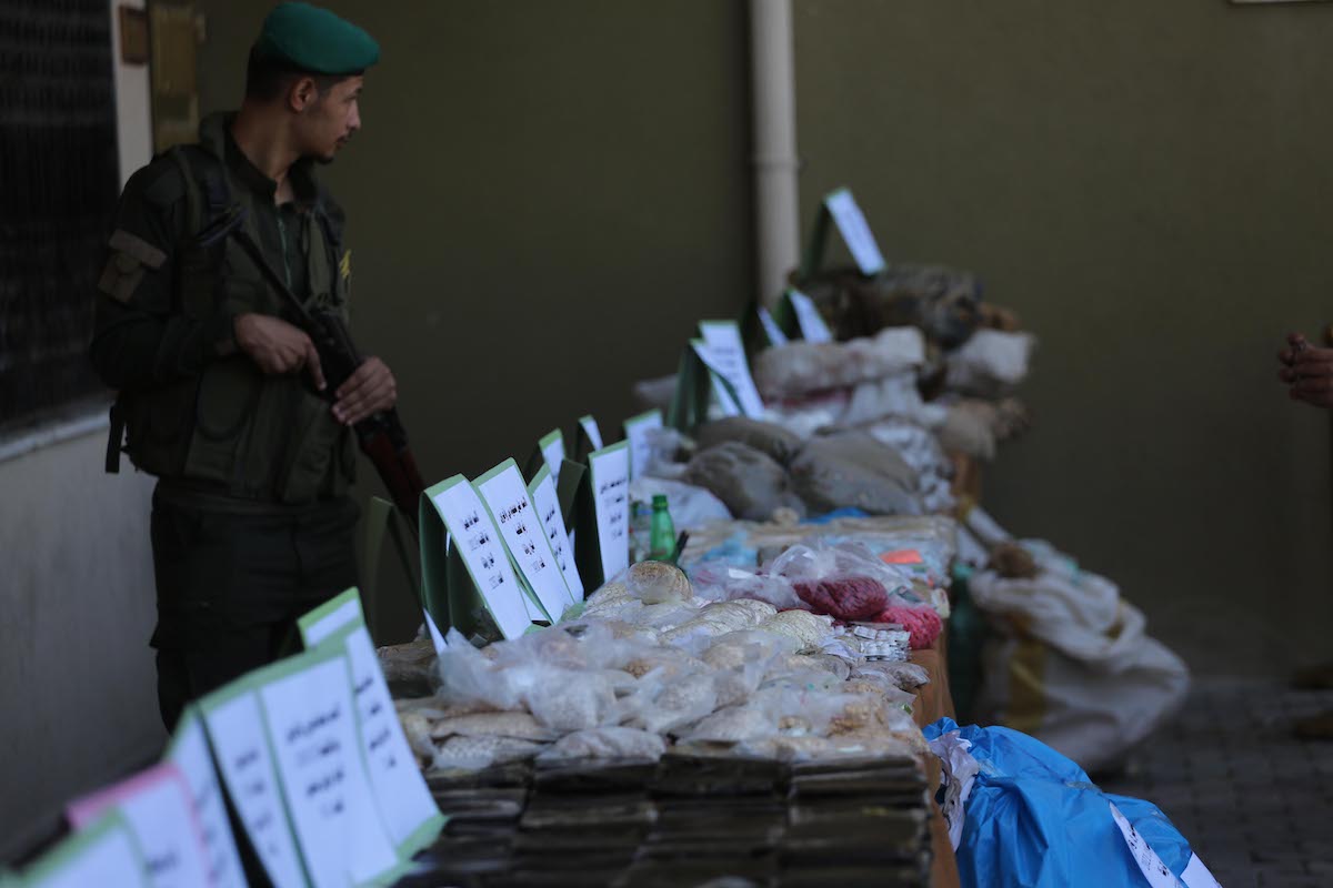 Gaza exhibits seized narcotics to highlight war on drugs – Middle East ...