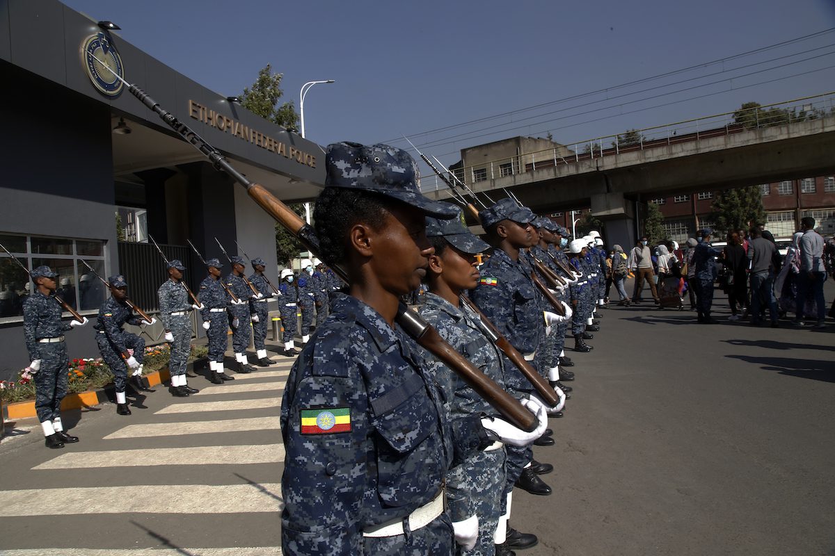 ADDIS ABABA, ETHIOPIA – NOVEMBER 03: A commemoration ceremony is held ...