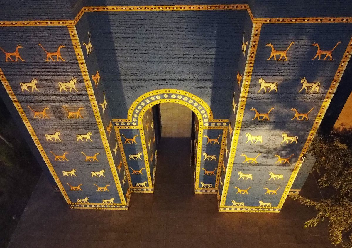 BABYLON, IRAQ – NOVEMBER 8: A view of reproduction of Ishtar Gate in ...