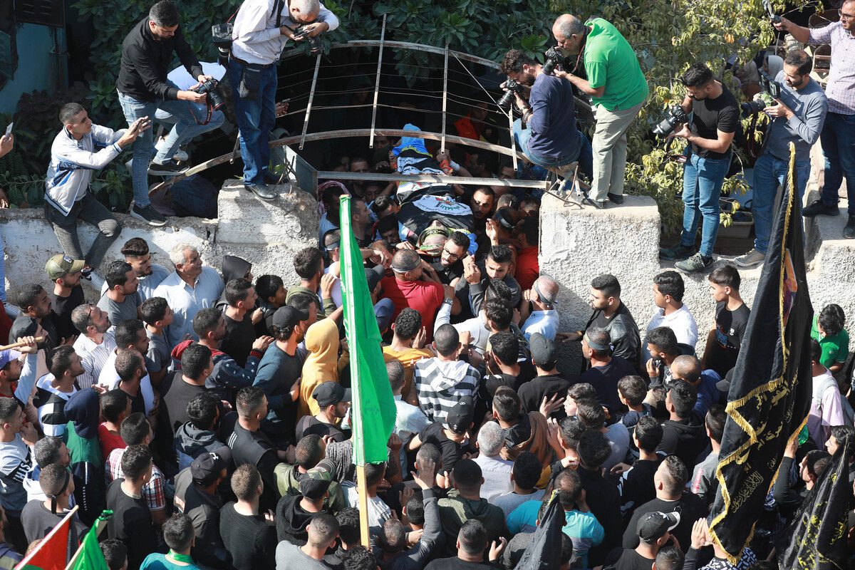 Funeral ceremony of Palestinian Saddam Beni Avde – Middle East Monitor