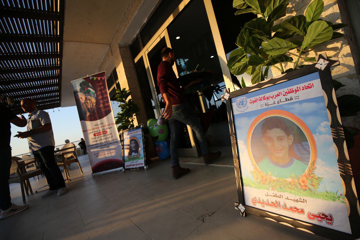 First birthday celebrations for Palestinian whose family died in Israel ...