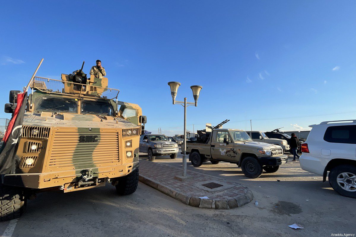 A military convoy from Misrata arrives in Tripoli, Libya – Middle East ...