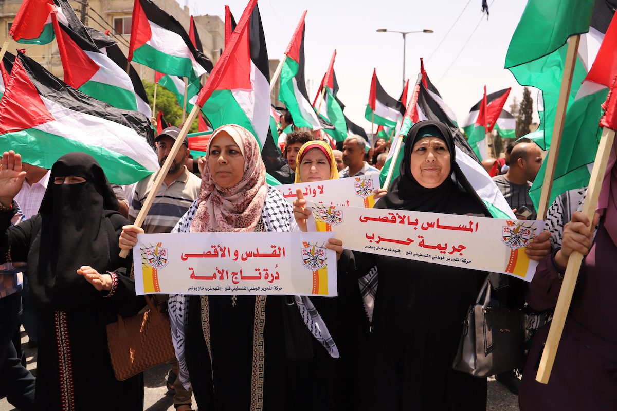 Gaza holds flag march to counter right-wing Israeli procession in ...