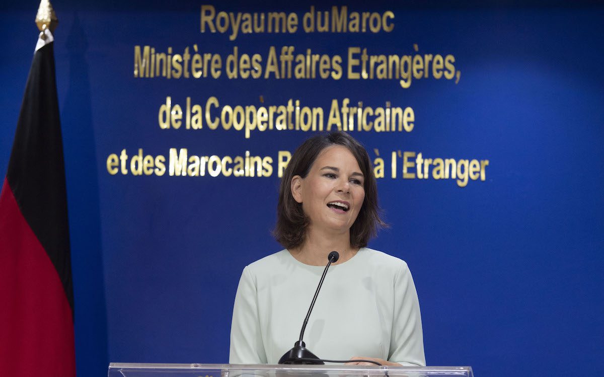 German Minister of Foreign Affairs Annalena Baerbock in Morocco ...
