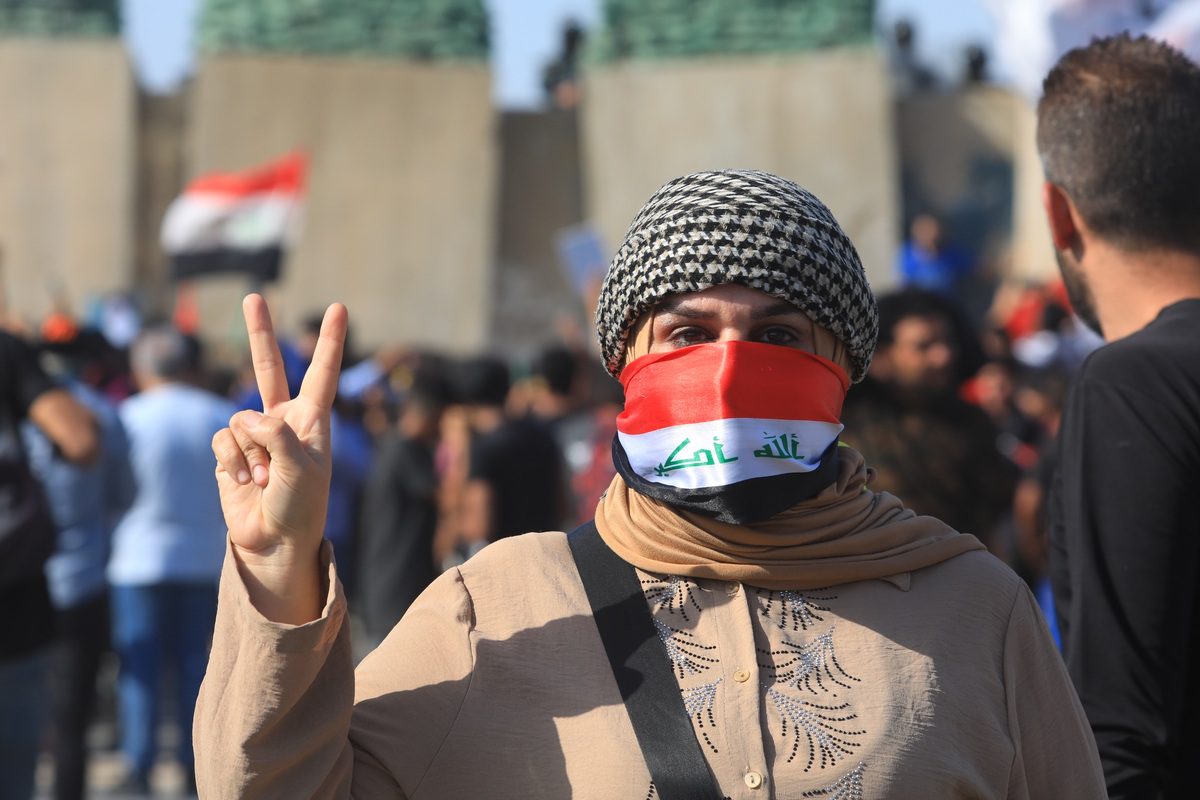 Demonstration in Iraq for the third anniversary of the 2019 revolt ...