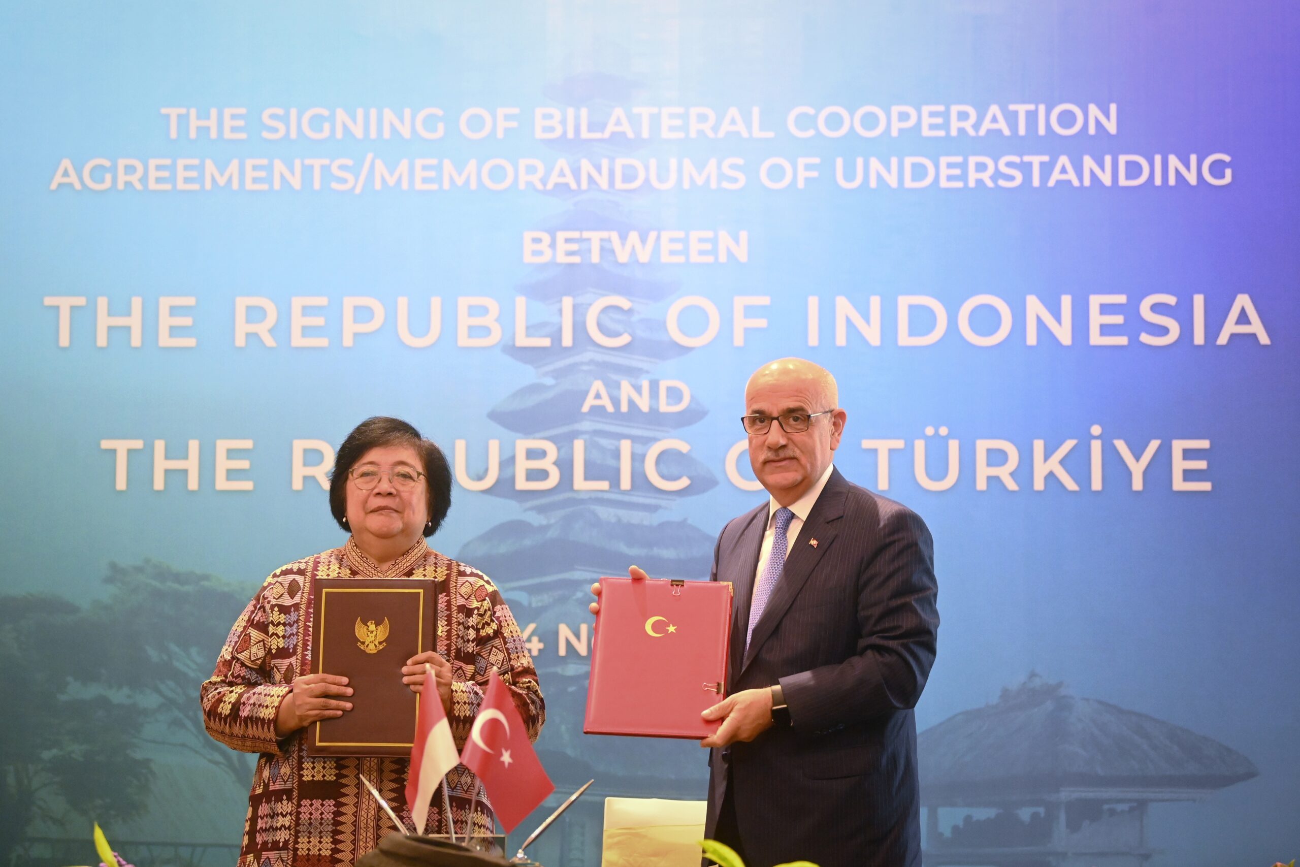 Turkiye and Indonesia signs 5 important agreements in Bali, Indonesia ...